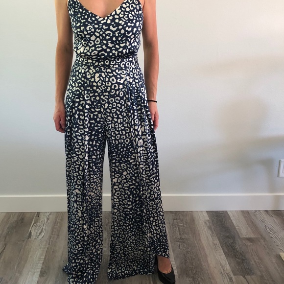Alexis | Pants & Jumpsuits | Alexis Jumpsuit Size S Animal Print Blue ...
